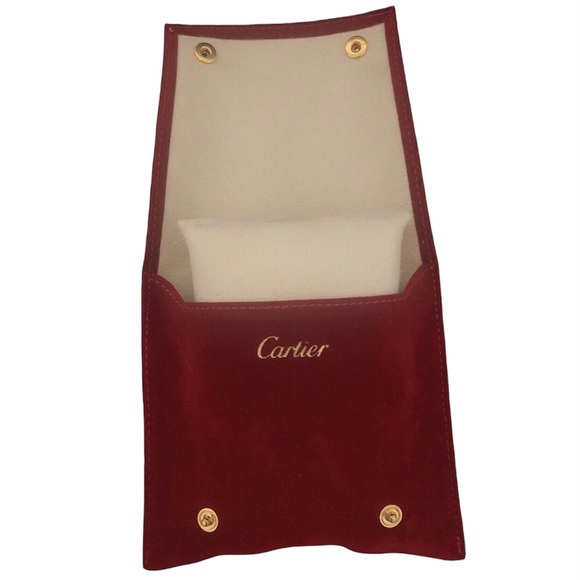 Cartier | Jewelry | Cartier Red Velvet Jewelry Bracelet Pouch | Poshmark
